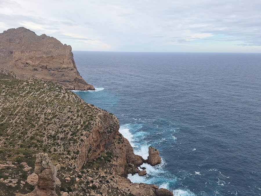 View from Mirador de la Creueta on Cap Formentor peninsula