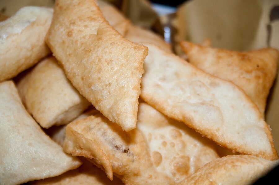 Pizza fritta the Neapolitan deep-fried folded pizza