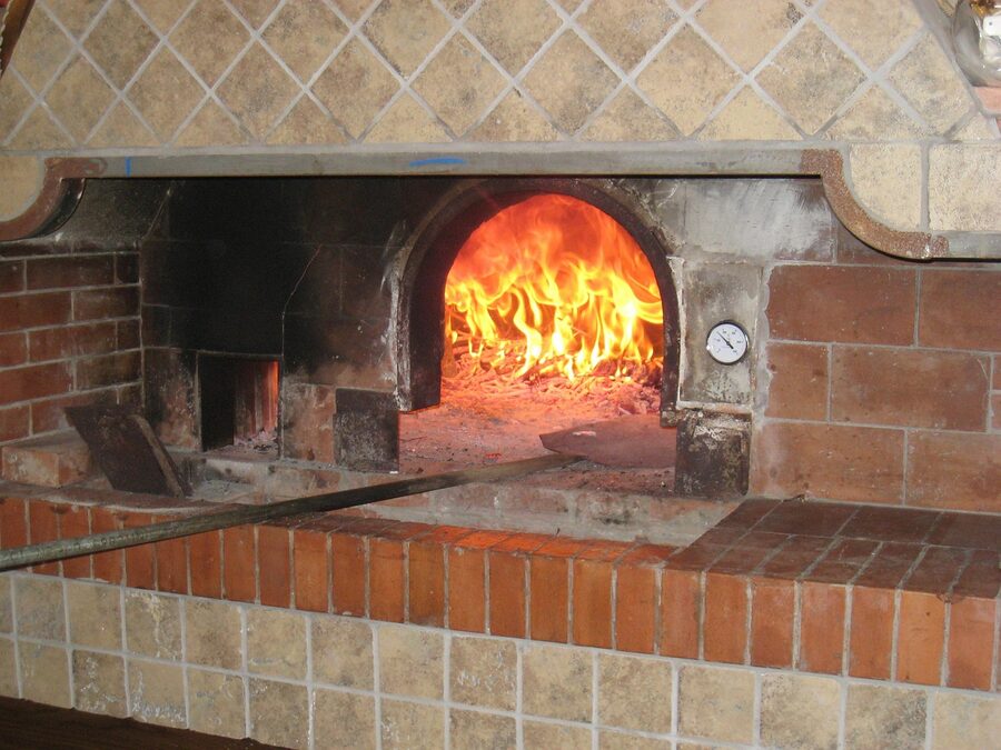 Traditional wood-fired pizza oven Naples
