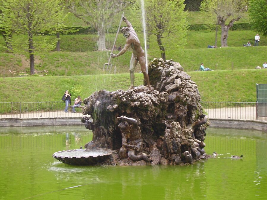 Neptune fountain Boboli Gardens by Stoldo Lorenzi
