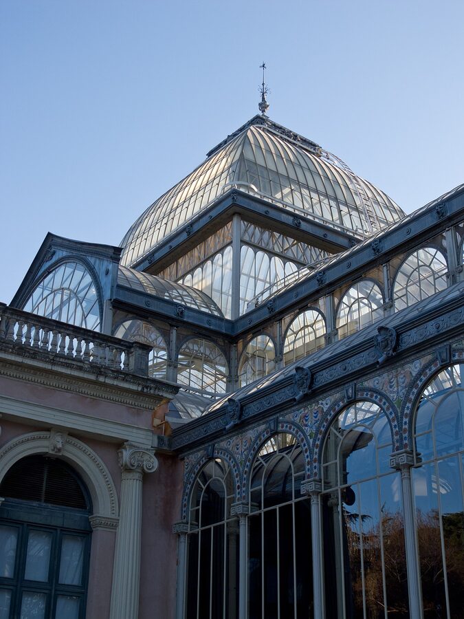 Palacio de Cristal in Retiro Park, a Reina Sofia exhibition space