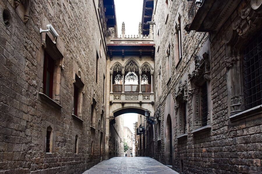 Gothic Quarter Barcelona near Palau Güell