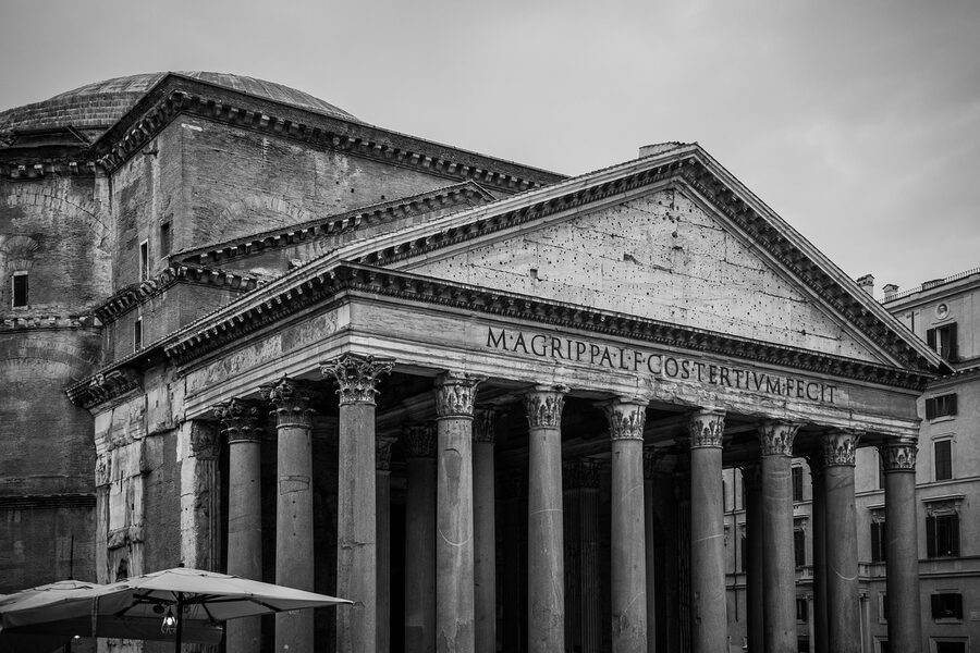 Pantheon dome coffered ceiling Rome