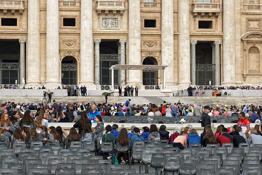 Crowd at the Papal General Audience in St. Peter's Square