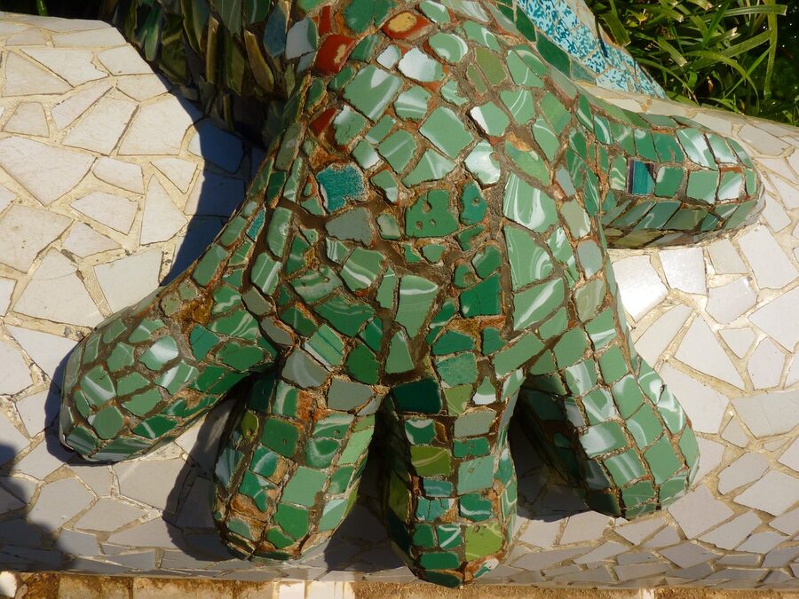 Dragon salamander mosaic at Park Guell