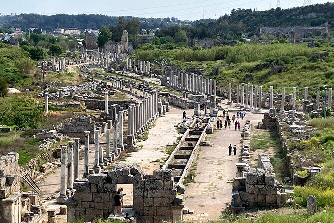 Perge, Aspendos, Side & Waterfall Full-Day Tour from Antalya - Exploring Perge: A Roman Gem