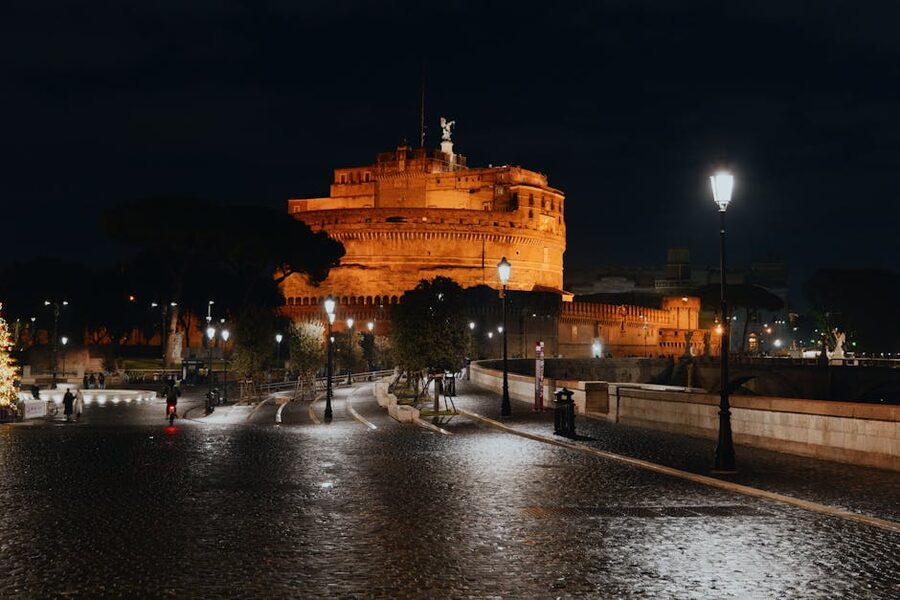 Castel Sant Angelo at night, Rome
