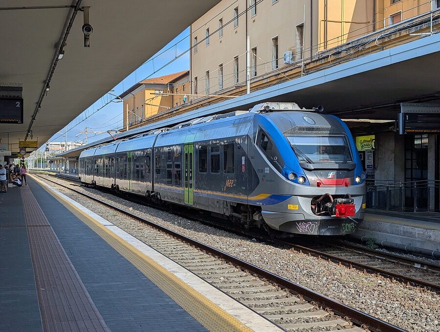 Trenitalia Jazz train at Pisa Centrale station