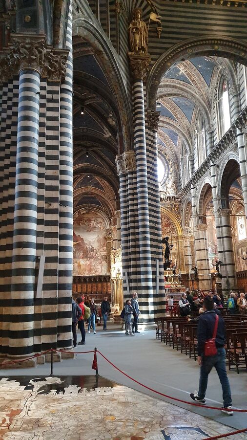 Siena Cathedral striped marble interior