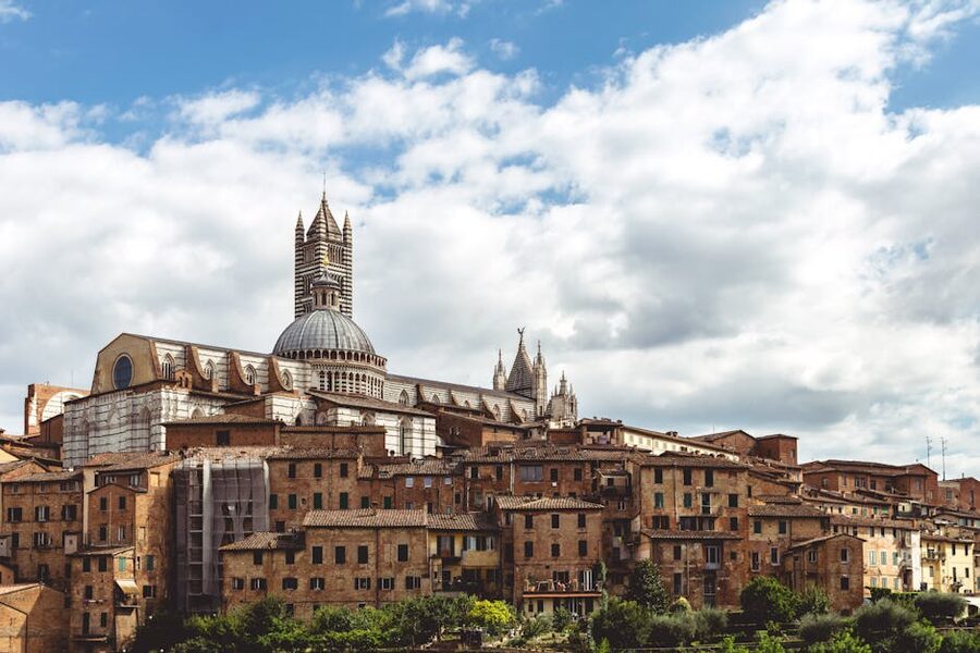 Siena Cathedral and the medieval Siena skyline