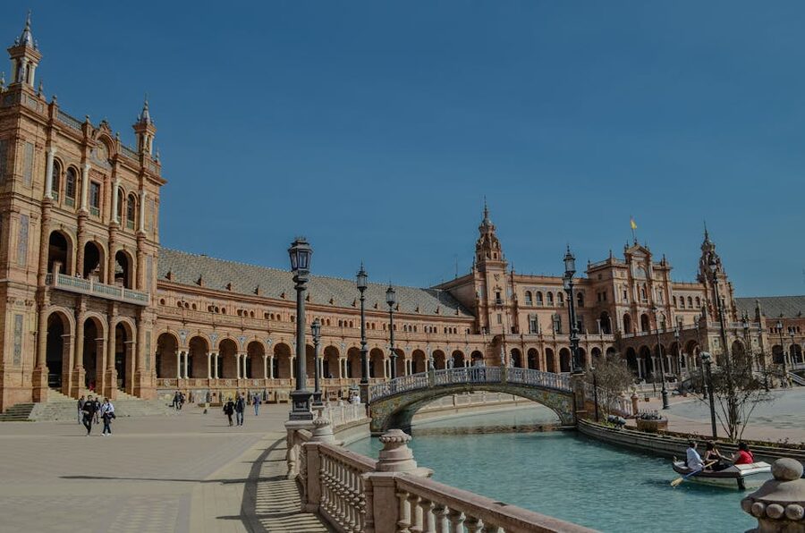 Plaza de España Seville iconic architecture against the sky