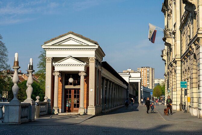 Plenik's Ljubljana -UNESCO heritage- A walk among architect Plecnik's creations - Stop 3: Shoemaker’s Bridge (Cevljarski Most)