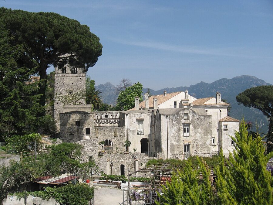 Villa Rufolo gardens and tower in Ravello