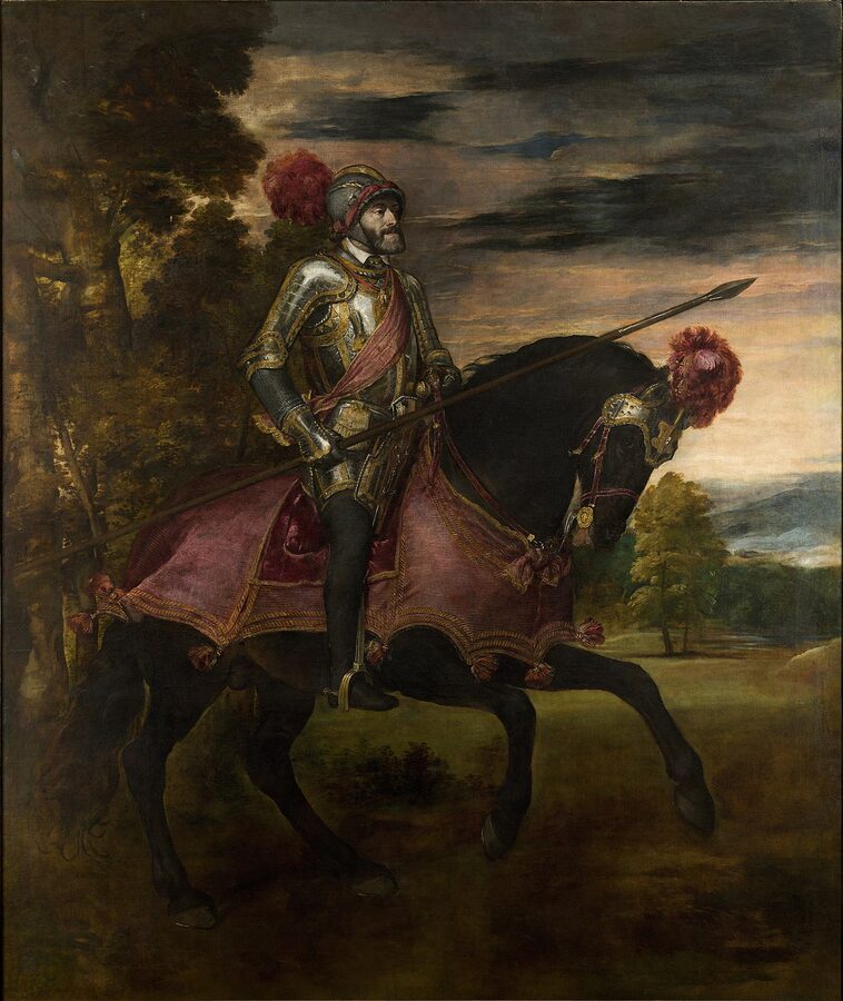 Equestrian Portrait of Charles V at Muhlberg by Titian
