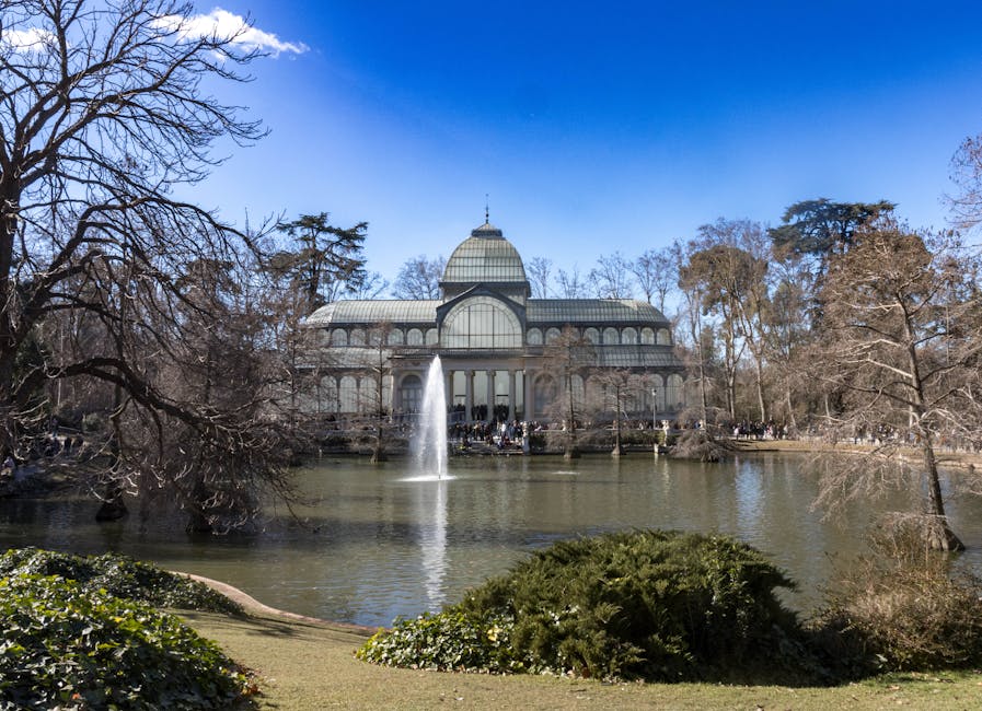Crystal Palace in Retiro Park near the Prado