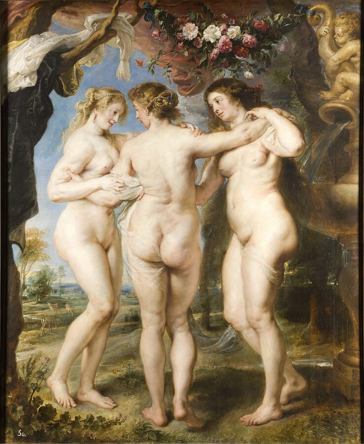 The Three Graces by Peter Paul Rubens at the Prado