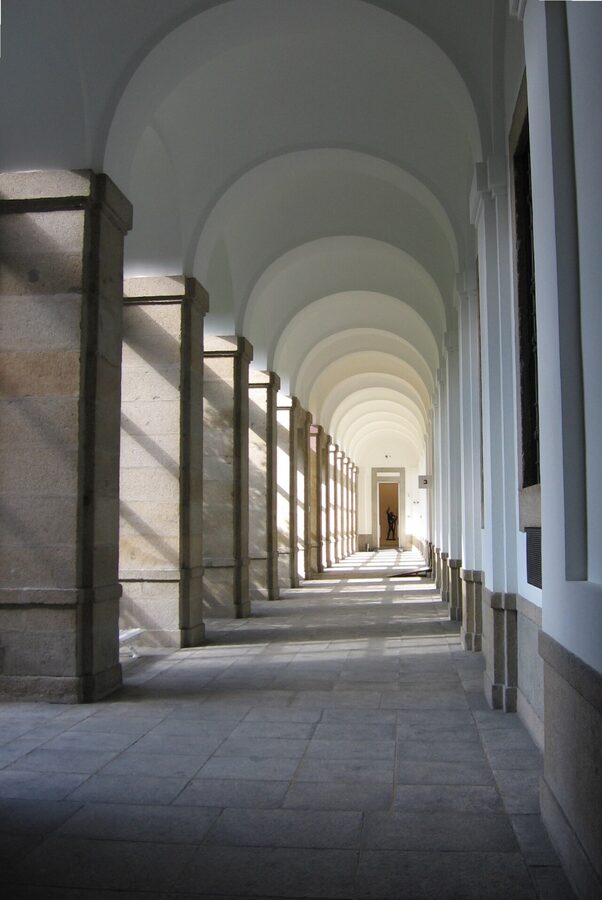 Reina Sofia Museum interior staircase, Madrid