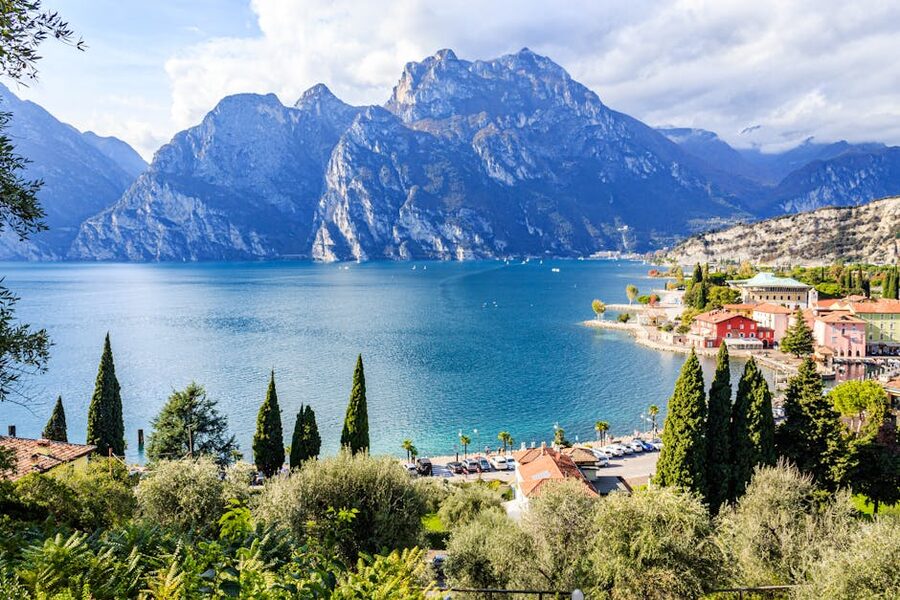 Riva del Garda mountains and Lake Garda Trentino