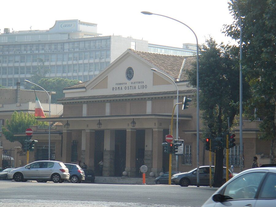 Roma-Lido train station in Rome