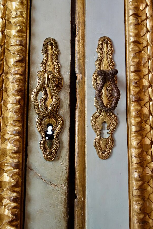 Ornate doorway inside Galleria Borghese, Rome