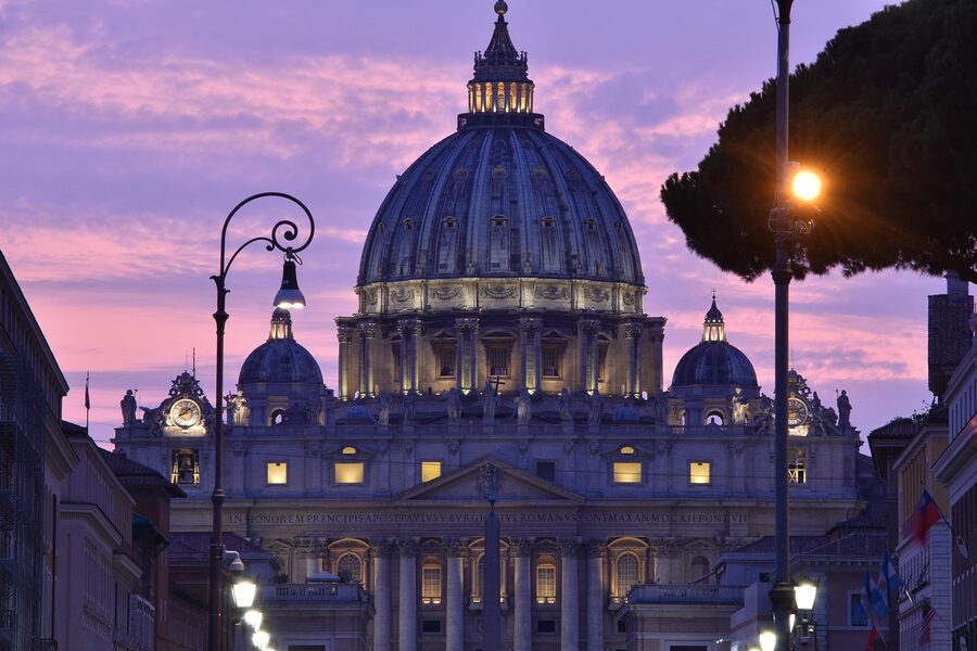 St Peter's Square Vatican from above