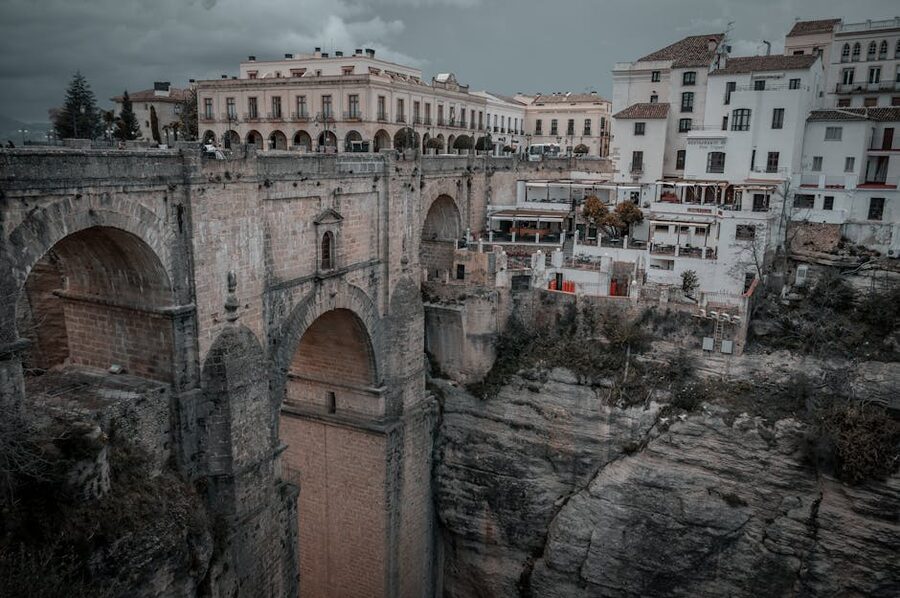 Puente Nuevo bridge over El Tajo gorge in Ronda Spain