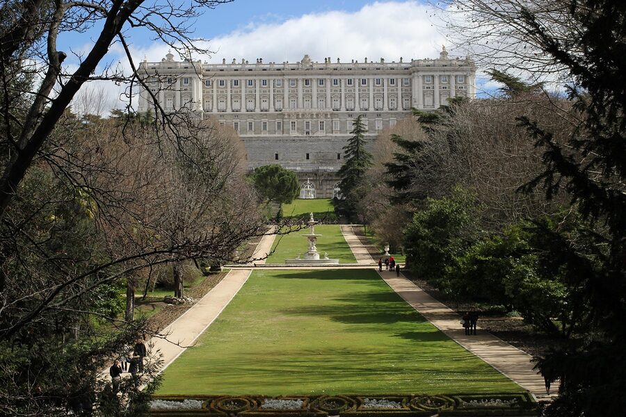 Royal Palace Madrid architectural monument detail