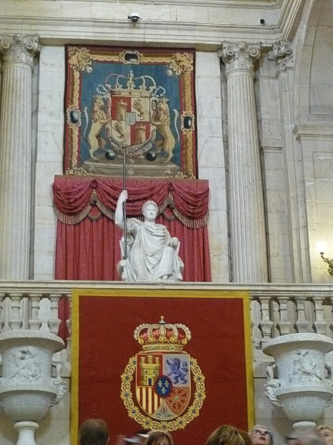 Grand Staircase inside the Royal Palace of Madrid