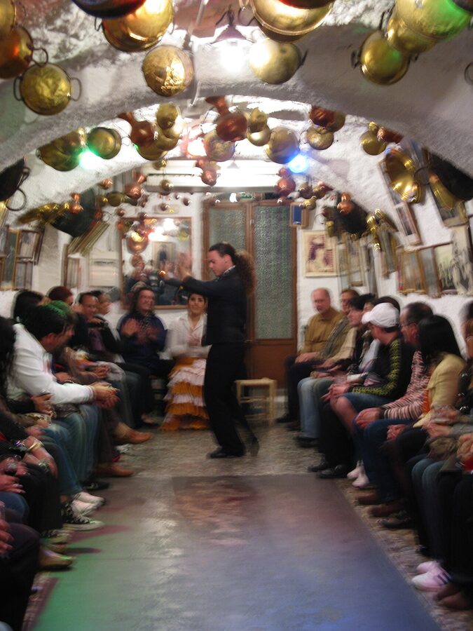 Flamenco zambra performance in a Sacromonte cave in Granada
