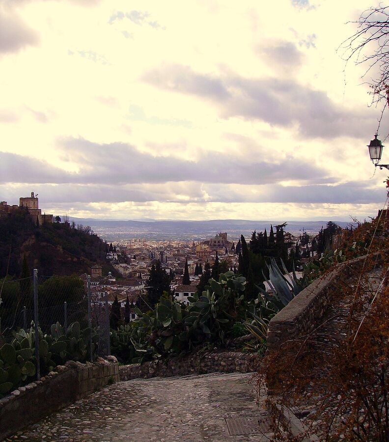 View of Granada from the Sacromonte hill