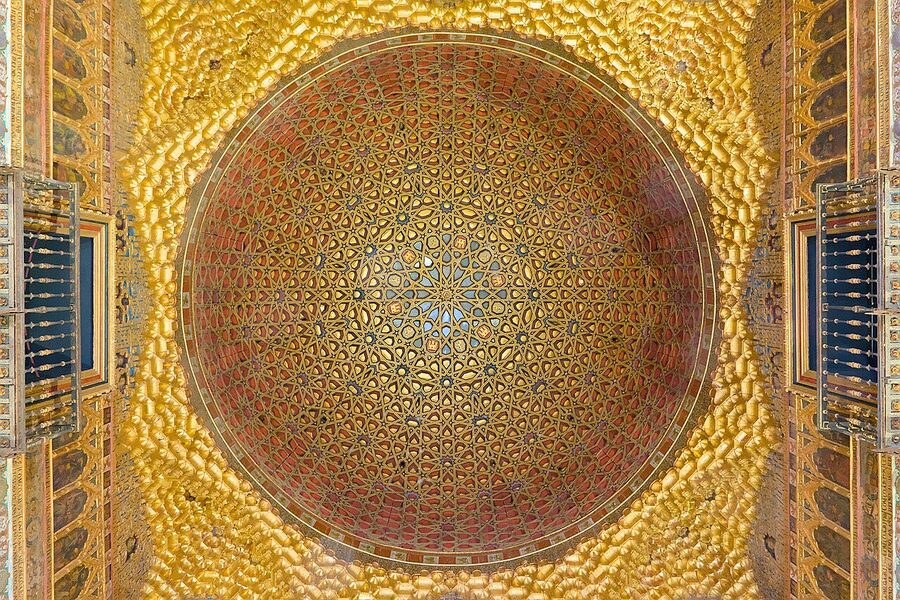 Salon de Embajadores throne room at Alcazar Seville