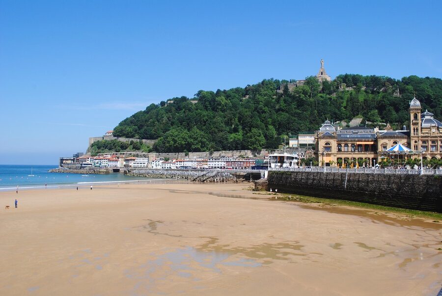 Donostia San Sebastián coast and shore