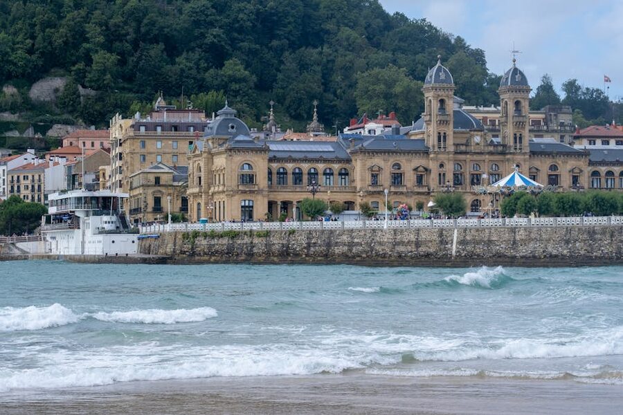 Miramar Palace overlooking La Concha bay in San Sebastián