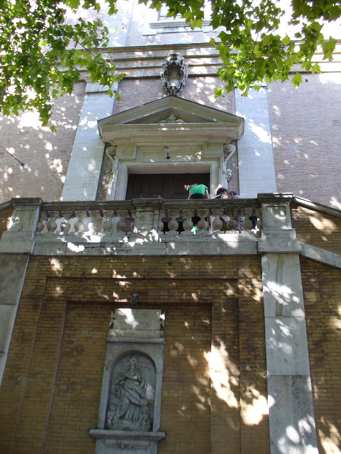 Santa Maria della Concezione dei Cappuccini facade from Via Veneto, Rome