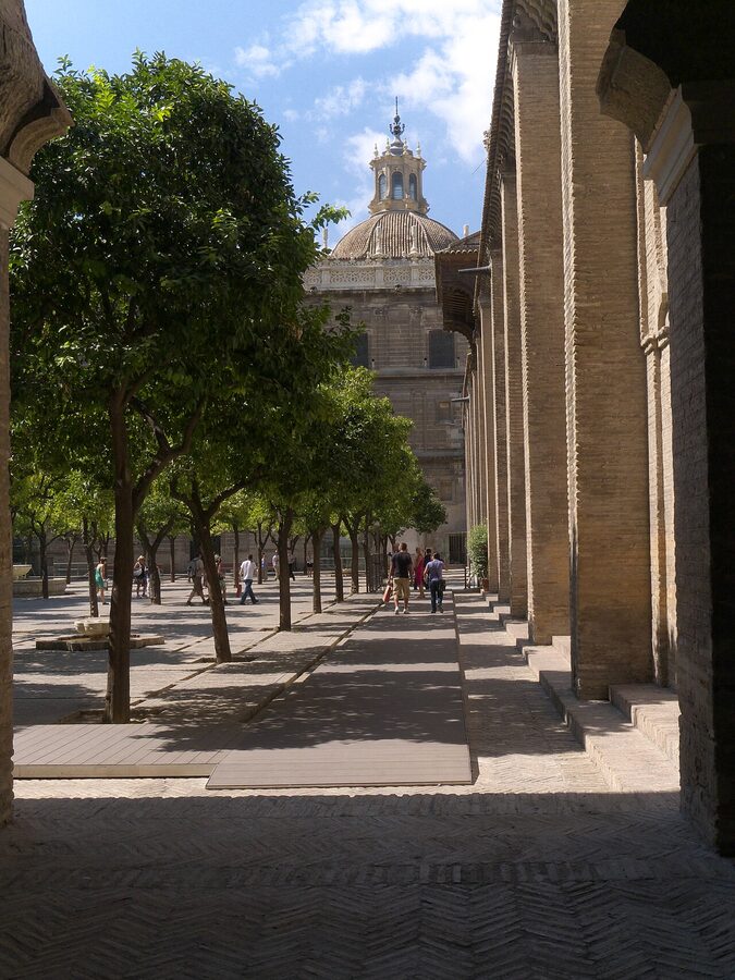Patio de los Naranjos courtyard inside Seville Cathedral
