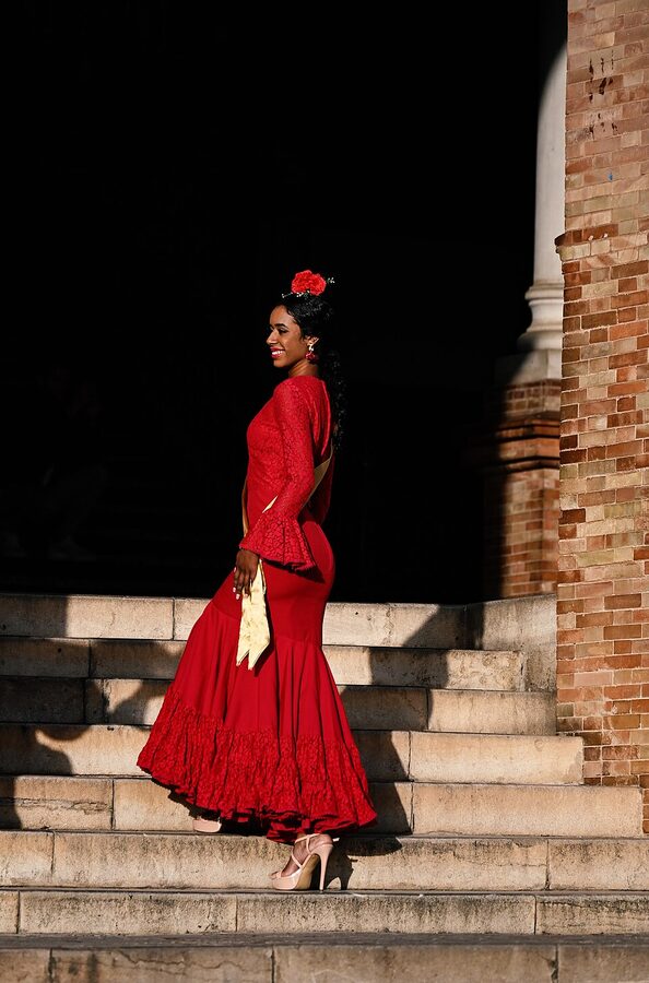 Portrait of a flamenco dancer in Seville