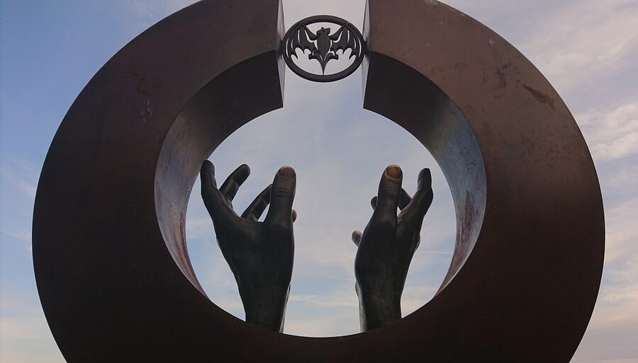 Facund Bacardi monument in Sitges