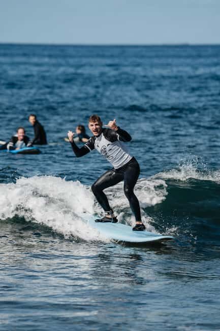 Small Group Surf Lesson in Playa de las Américas - The Beach and Teaching Approach