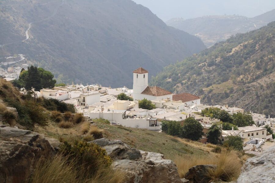 Capileira white village in Sierra Nevada Alpujarras Andalusia Spain