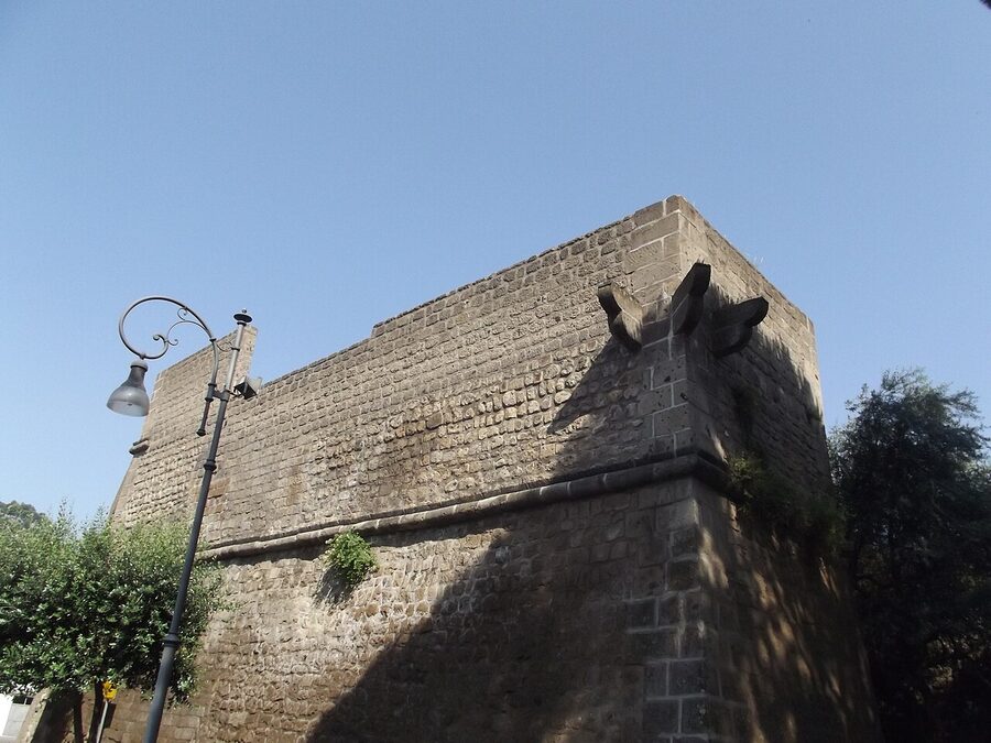 The Bastione di Parsano fortifications in Sorrento, part of the old city walls