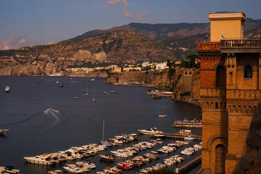 Pier and fishing boats at Marina Grande, Sorrento