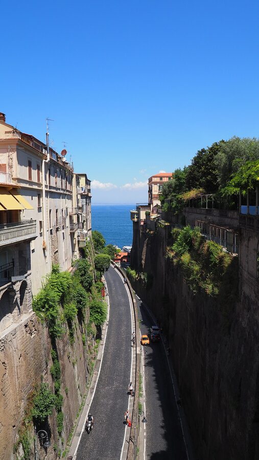 View of Piazza Tasso, the central square of Sorrento