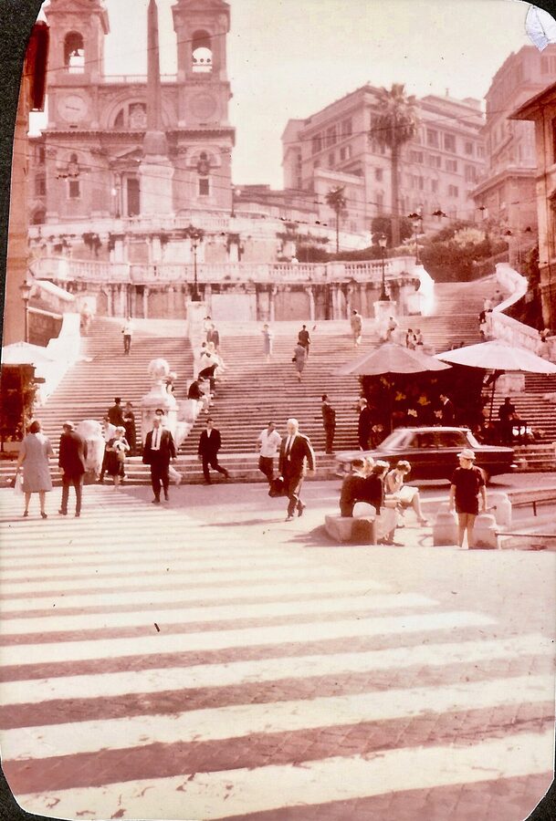 Spanish Steps Rome vintage photo 1965