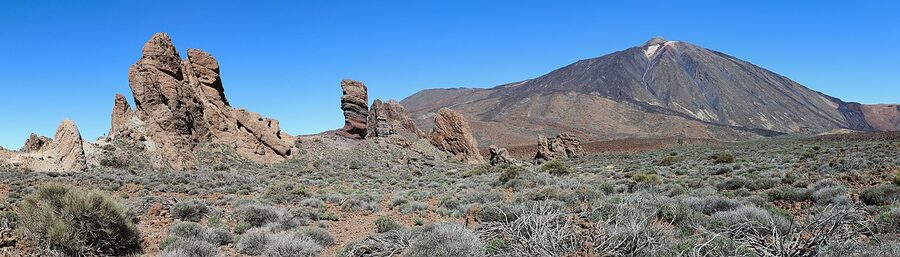 Roques de Garcia rock formations and Mount Teide