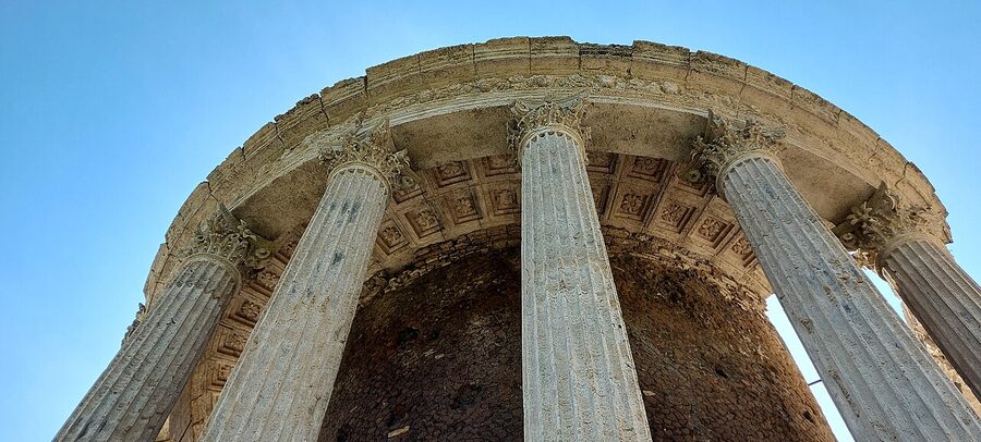 Temple of Vesta in Tivoli Italy