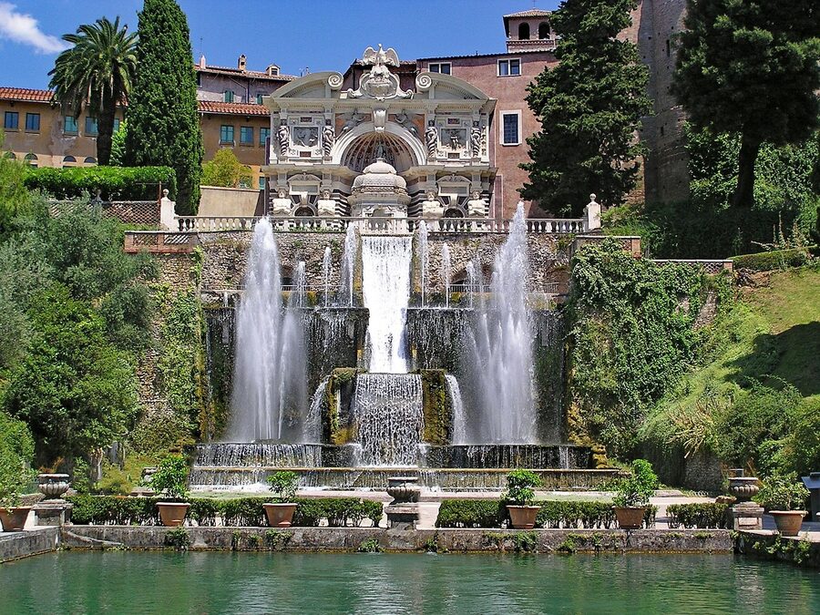 Water organ fountain at Villa d'Este Tivoli