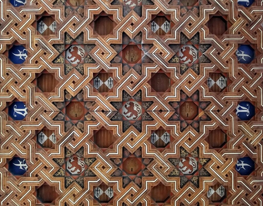 Mudejar wooden ceiling at San Juan de los Reyes monastery