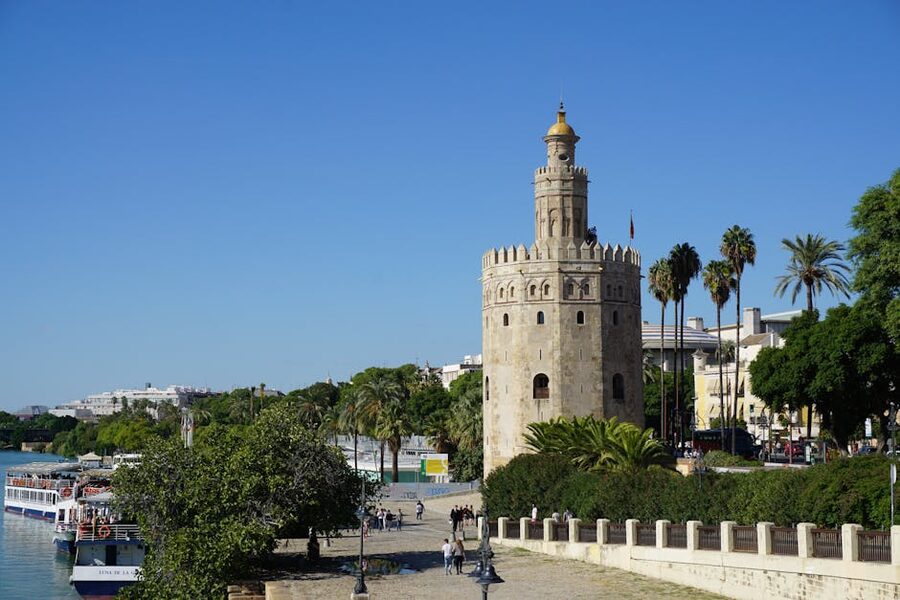 Torre del Oro Seville along the Guadalquivir River