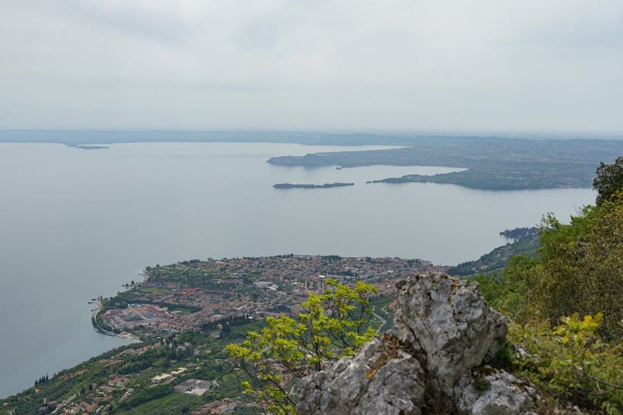 Toscolano Maderno aerial view Lake Garda