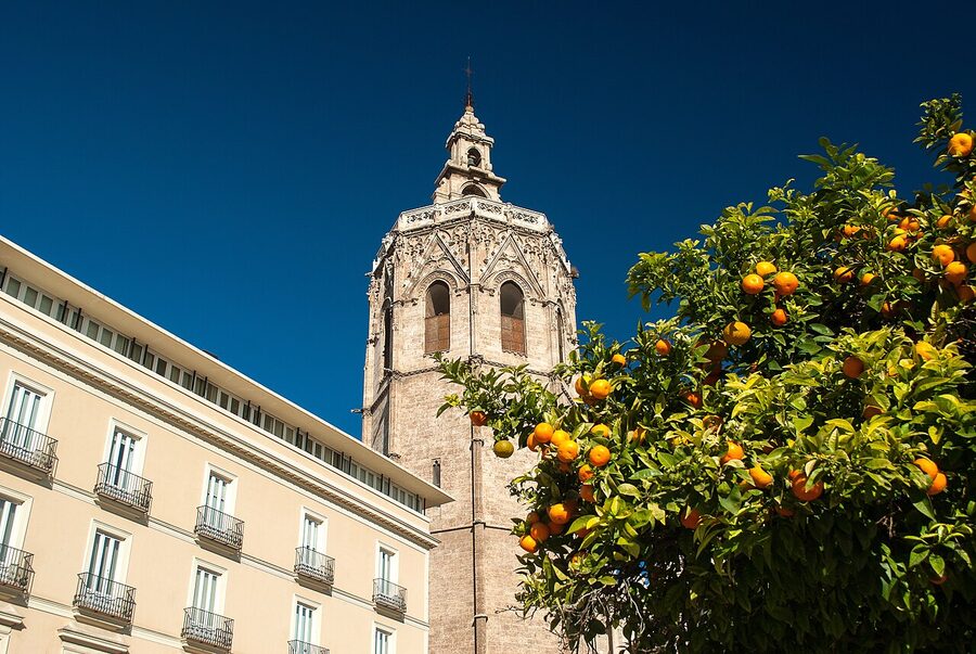 El Micalet bell tower of Valencia Cathedral
